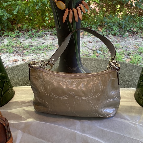 Coach | Bags | Small Green Patent Leather Coach Bag | Poshmark